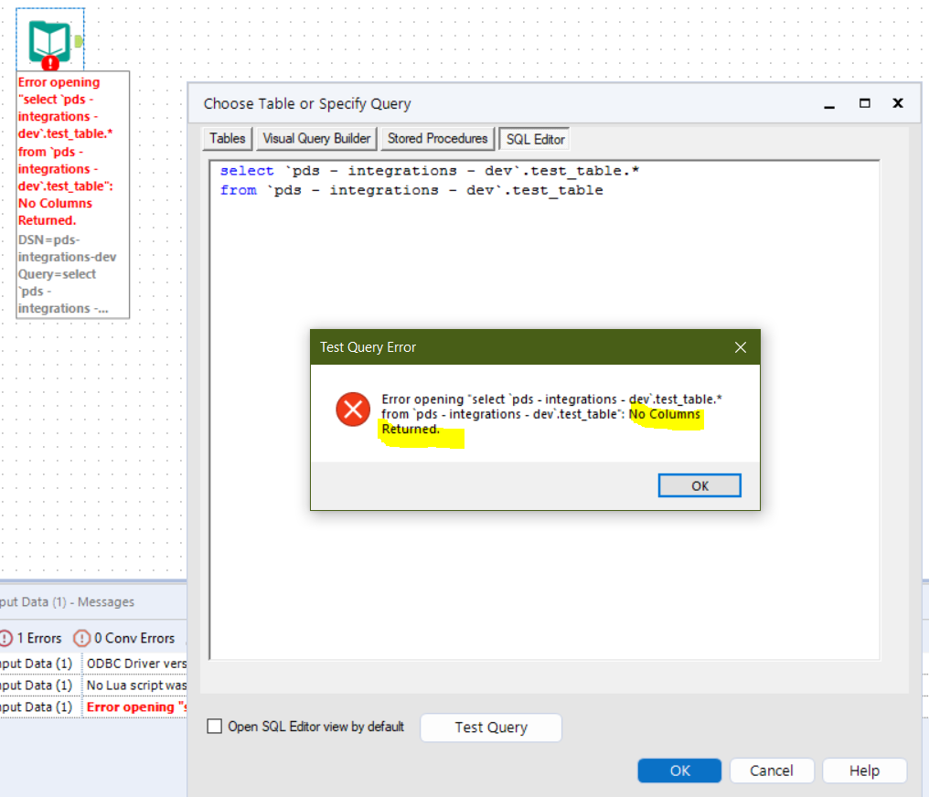 Connecting to an ODBC Datasource - Alteryx Community