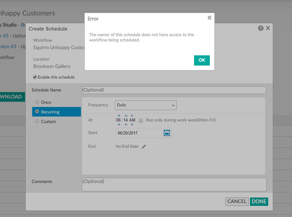 Schedule from the Gallery | Alteryx 11.0 - Alteryx Community