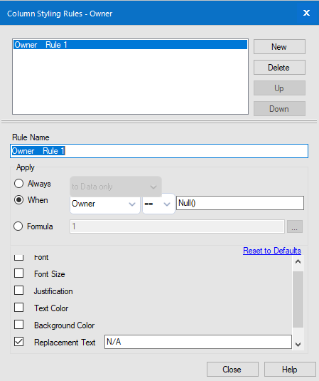 Solved: Basic Table - Column Styling Rules - Alteryx Community