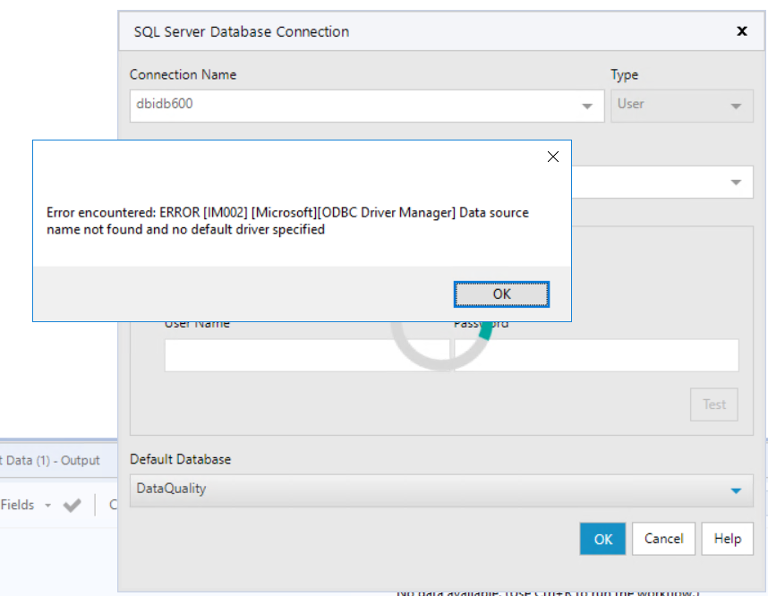 Alteryx Connection to SQL Server ODBC Driver - Alteryx Community
