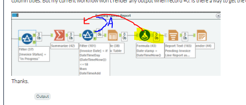 Solved: Render a report with no record - Alteryx Community