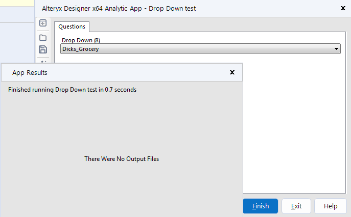 Solved: Drop Down Selection - Alteryx Community