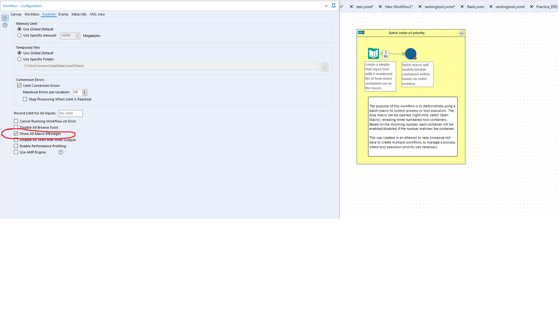 Solved: Result window to show macro result as well - Alteryx Community