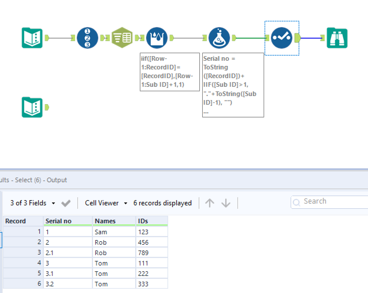 Solved: Creating dynamic serial number - Alteryx Community