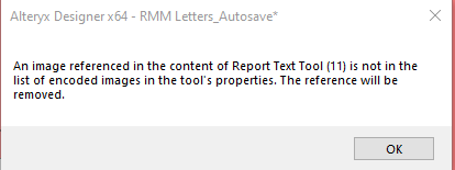 Report Text Tool Image issues - Alteryx Community