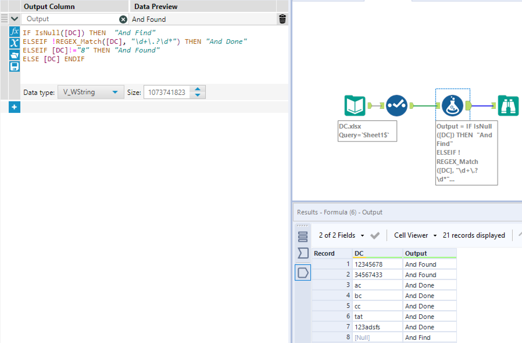 Solved: Rejex with conditions - Alteryx Community