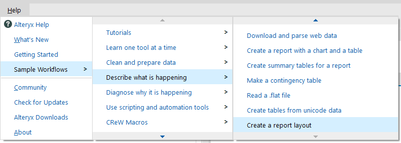 Solved: New reporting tools?? - Alteryx Community