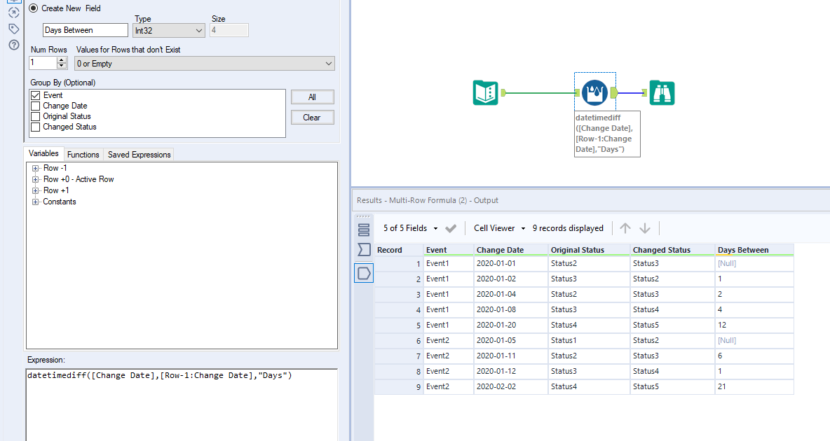Solved: Tracking Data Across Multiple Rows - Alteryx Community
