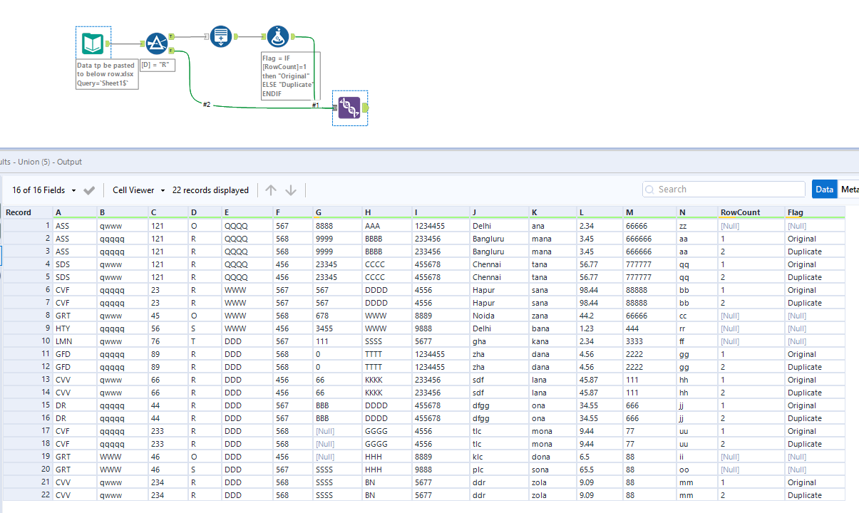Solved Specific Data To Be Copied To Below Row Alteryx Community 