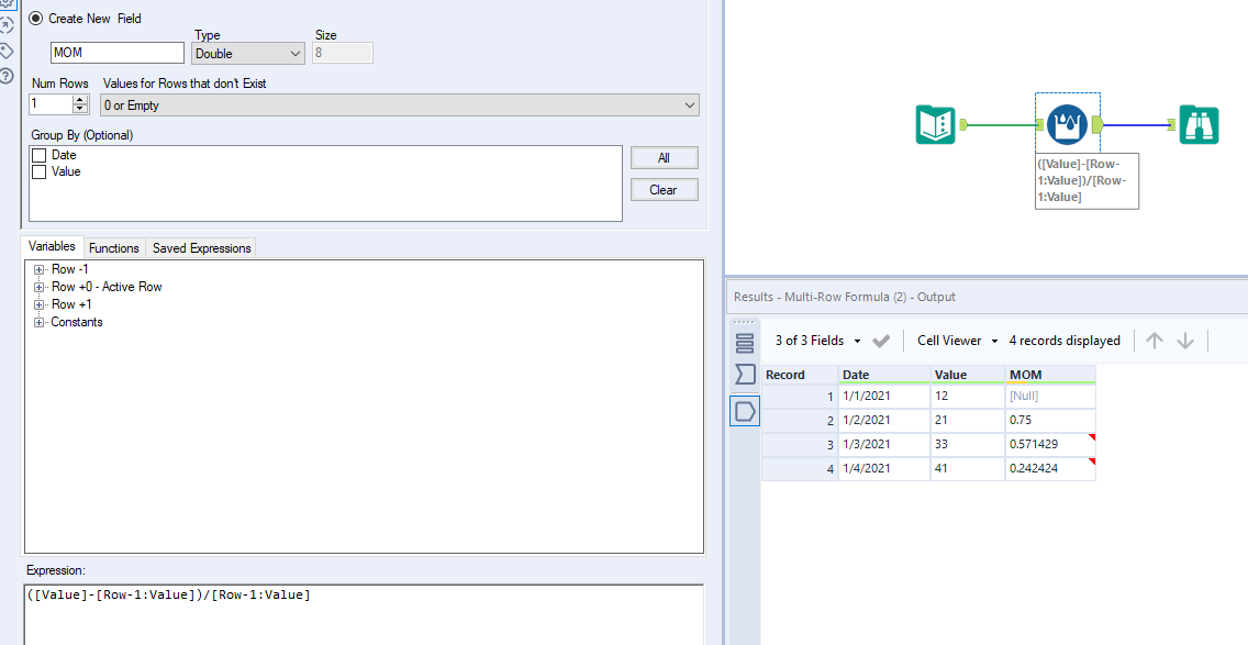 Solved: MOM Calculation - Alteryx Community