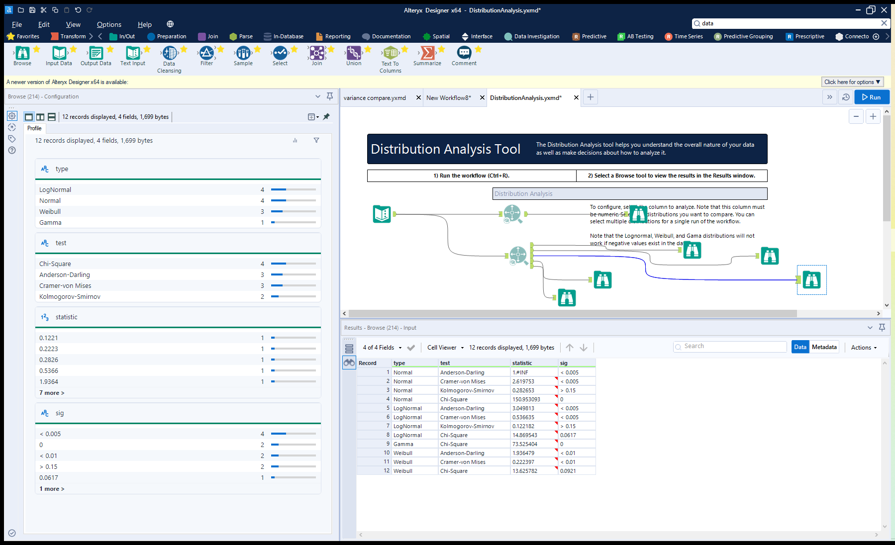 Solved: How do you extract the distribution parameters fro... - Alteryx Community