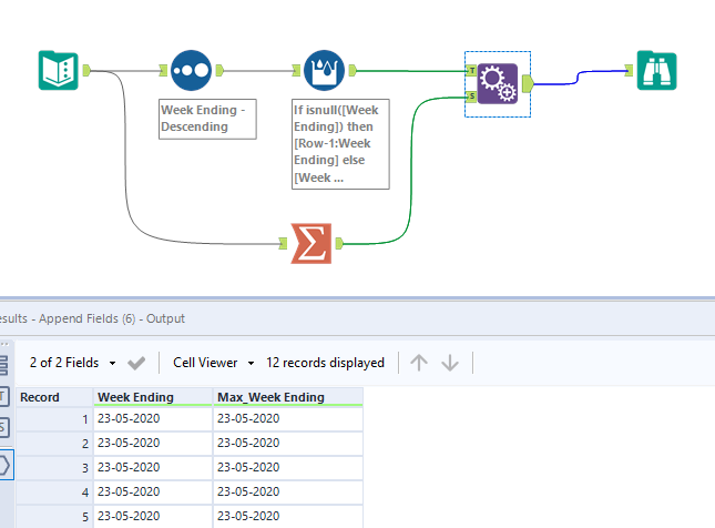 Solved: Fill non - null with existing value - Alteryx Community