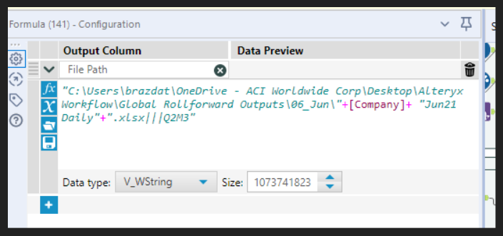 Solved: Entering a file path in the formula tool - Alteryx Community