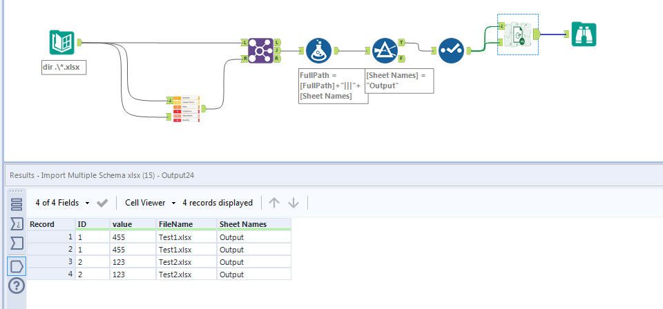 Solved Read Sheet With Same Name From Multiple Excel File Alteryx