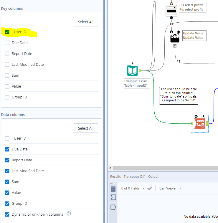 Let user map columns via app - Alteryx Community