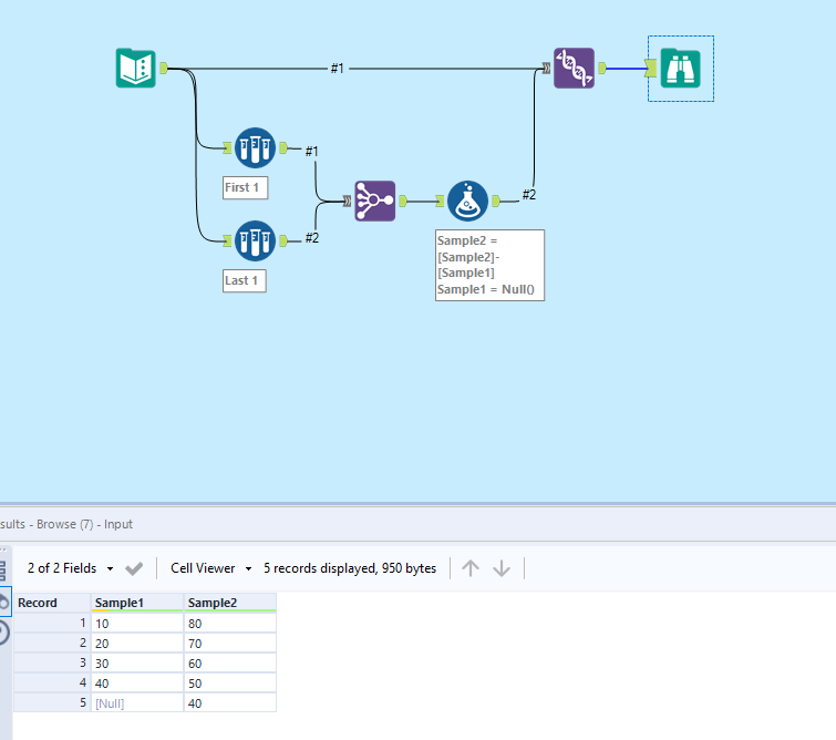 Mathematical operation in different cell in altery... - Alteryx Community