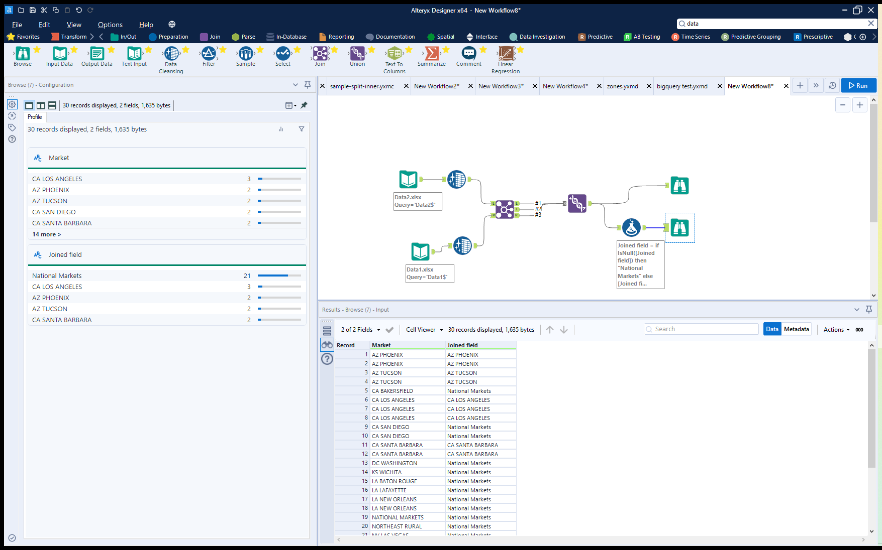Solved: Need assistance replacing unmatched fields - Alteryx Community