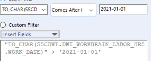 Solved Cant Filter Dates With In Database Filter Tool Alteryx Community