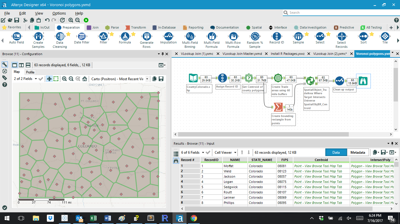 Solved: Create thiessen / voronoi polygons - Alteryx Community