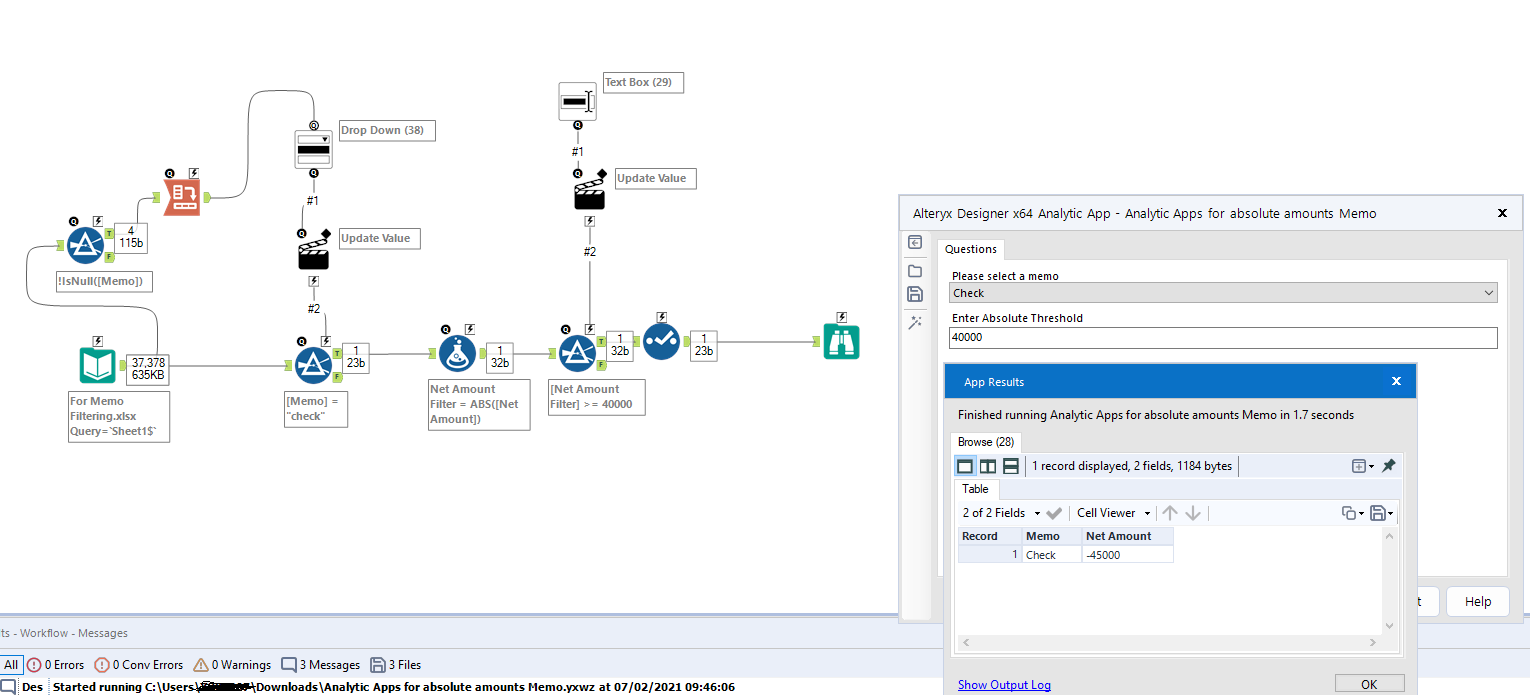 Solved: Analytic Apps To Filter - Alteryx Community