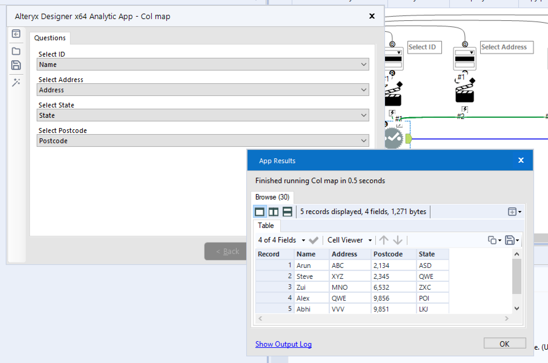 Solved: Creating an app that gives the output fields you s... - Alteryx ...