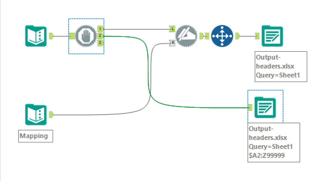 Solved: Add a row above header - Alteryx Community