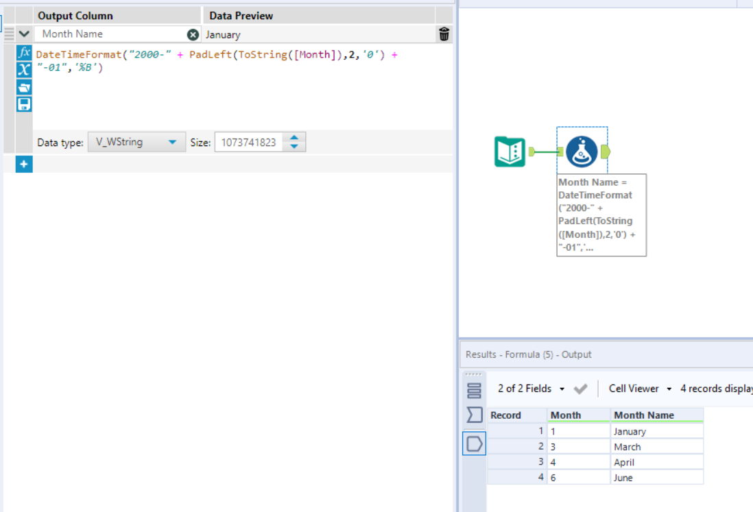 Solved Convert Number To Month Alteryx Community