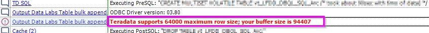 Teradata Bulk error in 'Output Data' tool: "Terada... - Alteryx Community