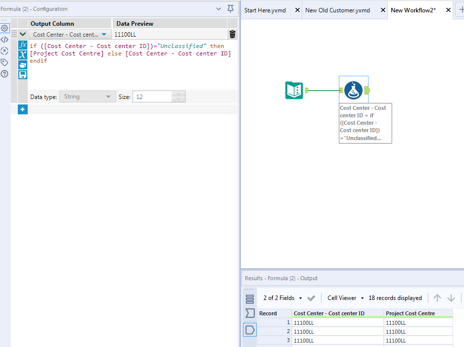 Solved: Replace Column results with another columns - Alteryx Community