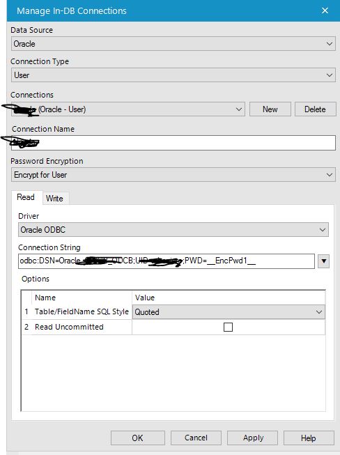 Solved Help Indatabase Oracle 32bit Connection Alteryx Community