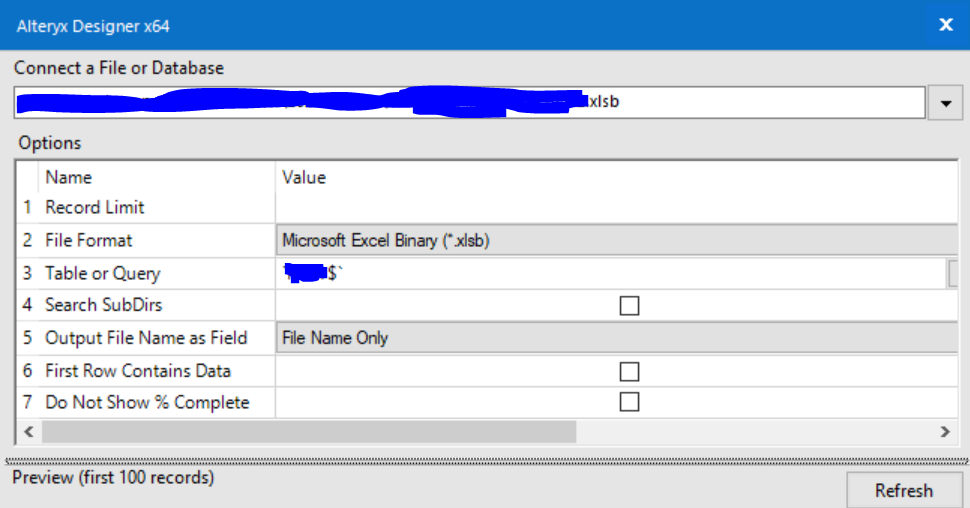 Dynamic Input - Starting Row - .xlsb files - Alteryx Community