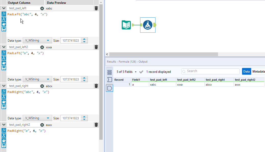 Solved: PadLeft / PadRight not working - Alteryx Community