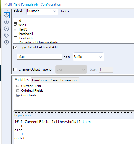Solved: How to make the threshold values in a workflow to ... - Alteryx ...