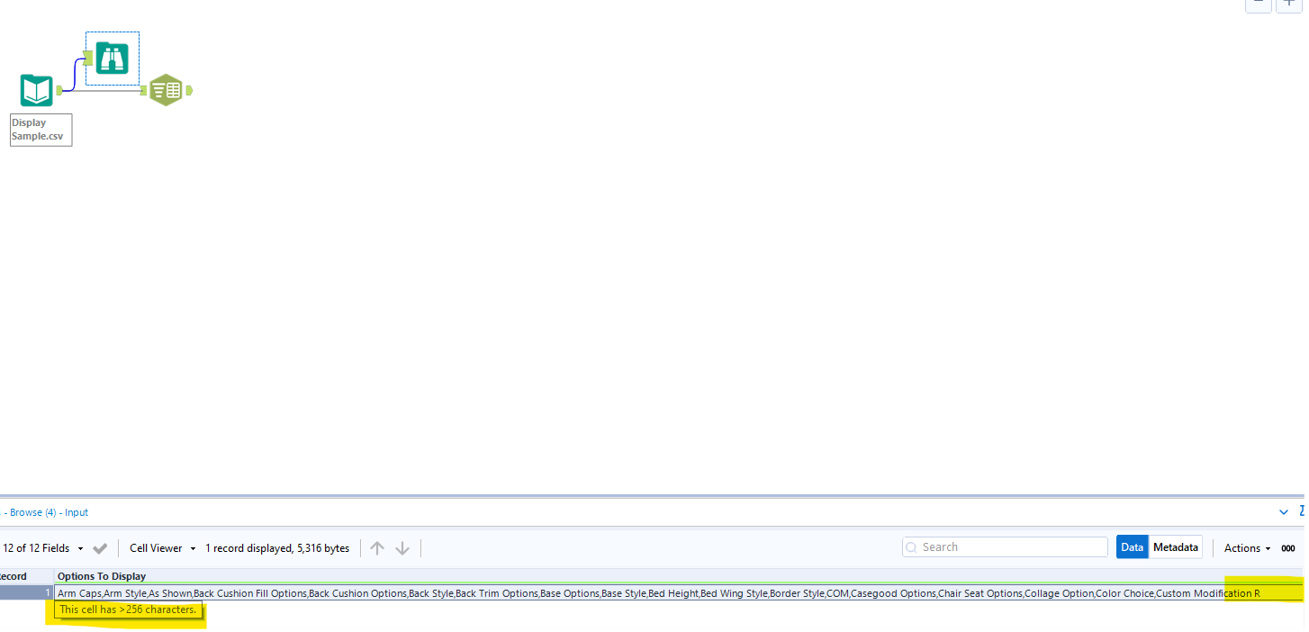Solved: Field Data Truncated - Alteryx Community