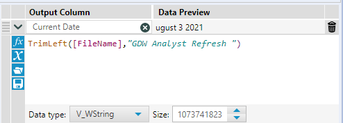 Solved: Formula Tool - Trim Left - Alteryx Community