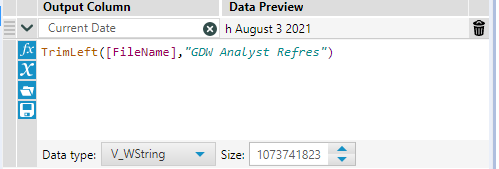 Solved: Formula Tool - Trim Left - Alteryx Community