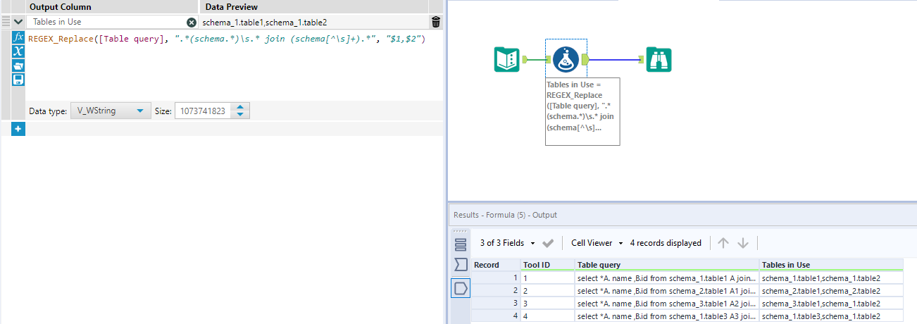 Solved: Derive table names from queries used in workflow - Alteryx ...