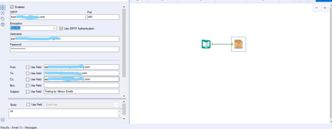 Email configuration - Alteryx Community