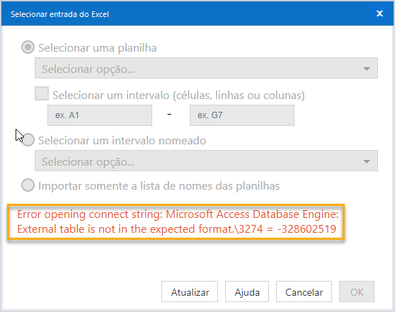Erro \ 3274 ao abrir arquivo Excel - Alteryx Community