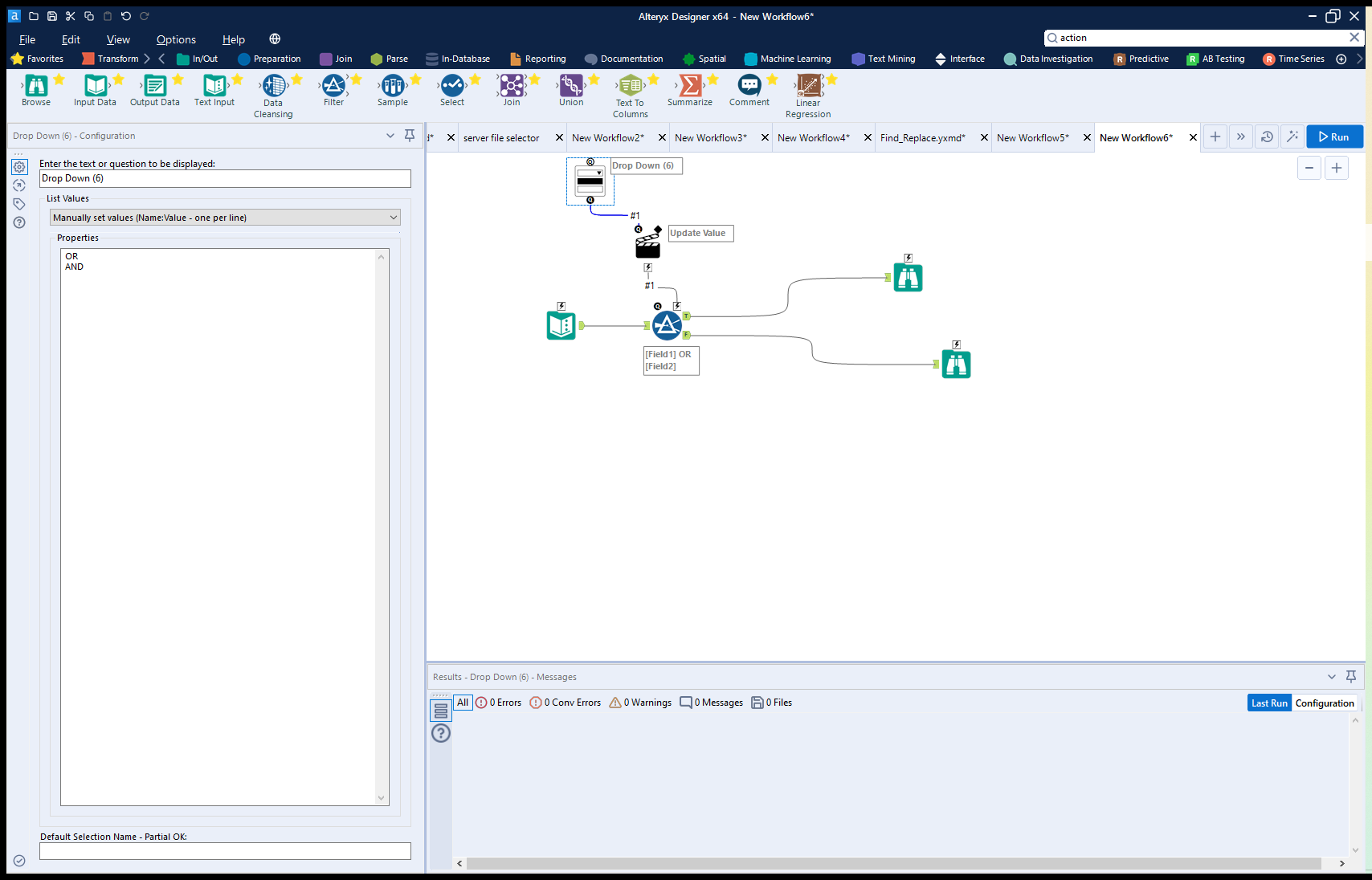 Solved Update Operators With Action Tool Alteryx Community