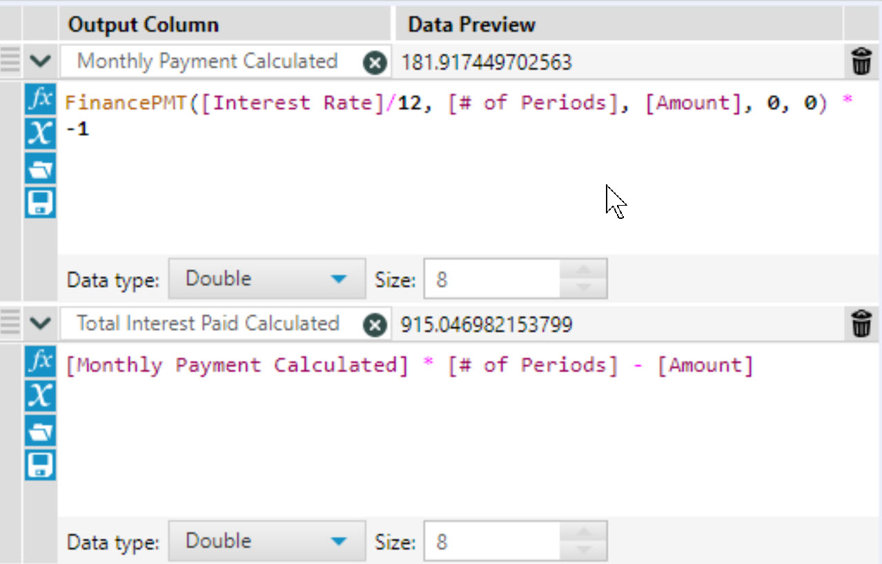 Solved: Compound interest (CUMIPMT Formula in Excel) - Alteryx Community