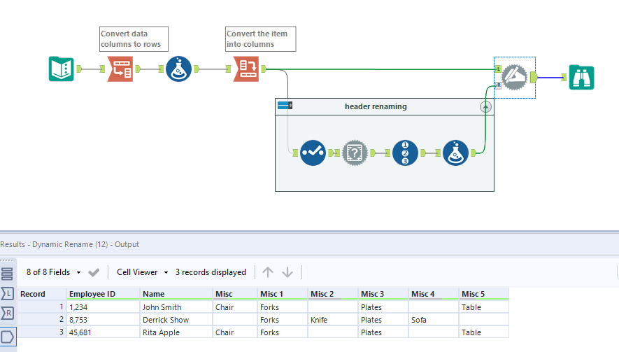 Solved: combining/merge columns - Alteryx Community