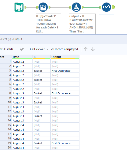 Help With If Statement Returning First Instance Of Alteryx Community