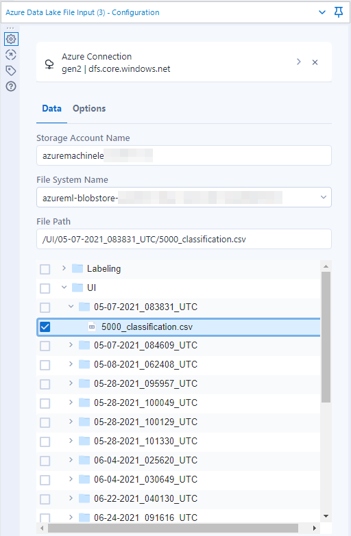 Solved: Azure Data Lake File Input Issue - Alteryx Community