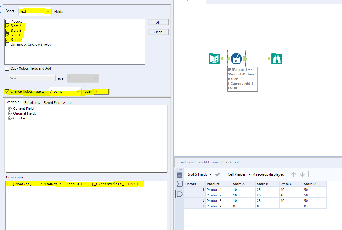 Solved Updating Values On Entire Rowmultiple Columns Ba Alteryx Community