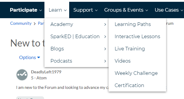New to the Forum - Alteryx Community