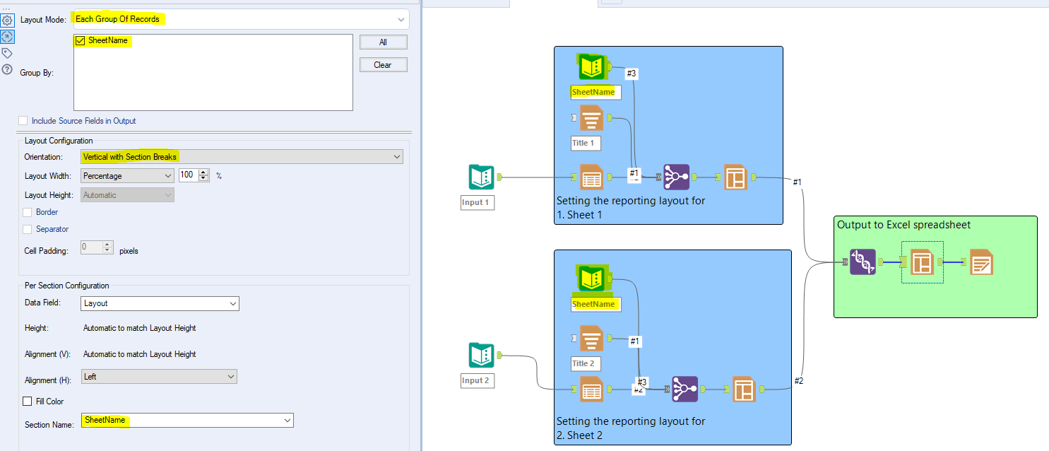 Solved: Rendering multiple tables onto separate named tab... - Alteryx Community