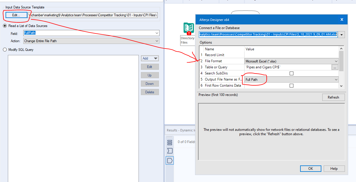 Solved: Keep Filepath as a Field with Dynamic Input - Alteryx Community