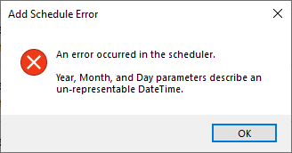 GCSE-214: Error Scheduling a Workflow in Desktop Scheduler in Non ...