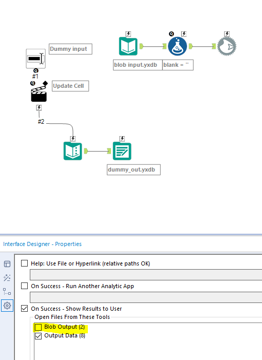 Solved Blob Output Files Always Present In Output Of Anal Alteryx Community 2088